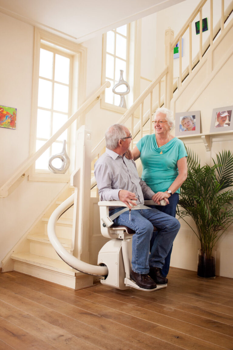 Curved Stairlifts UK | Bespoke For 90° & Spiral Staircases Senior ...